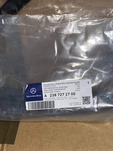 Genuine OEM Door Seal for MERCEDES 2387272700 for sale online | eBay