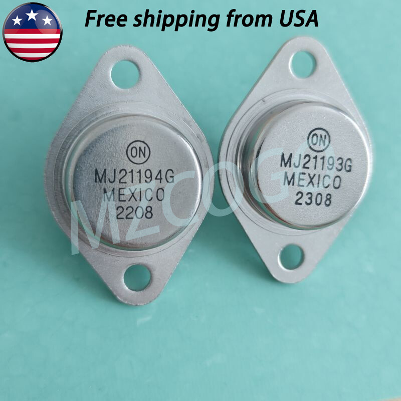MJ21193G & MJ21194G For ON OnSemi Transistors Complementary Pair Output ...