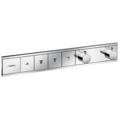 Hansgrohe RainSelect Thermostat for 4 Functions - Chrome 15382000 ...