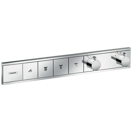 Hansgrohe RainSelect Thermostat for 4 Functions - Chrome 15382000 ...
