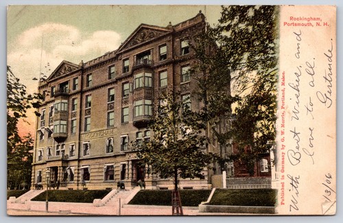 Portsmouth New Hampshire~Rockingham Hotel (Now A Condominium)~c1905 ...