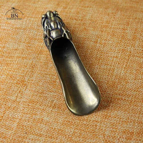 Vintage Brass Chinese Auspicious Dragon Head Tea Spoon Antique ...