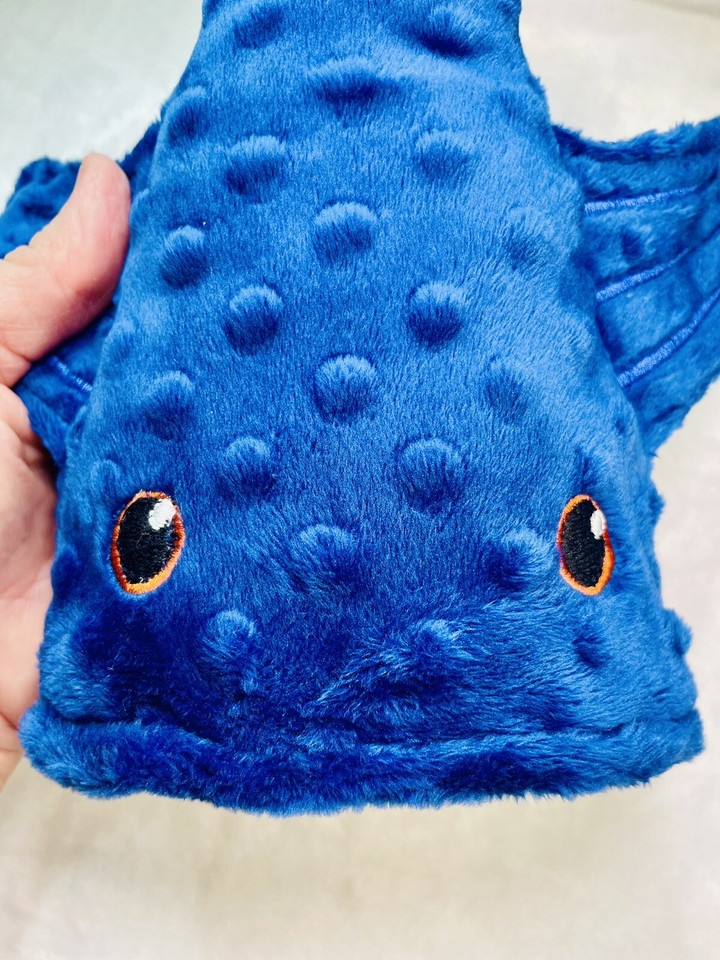 Sea Creature Blue Bloop Hand Made Plush Toy fish Beast the ocean 12 ...