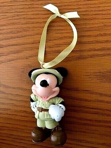 Disney Animal Kingdom Set of 2 Safari Mickey & Palm Tree PVC Christmas ...