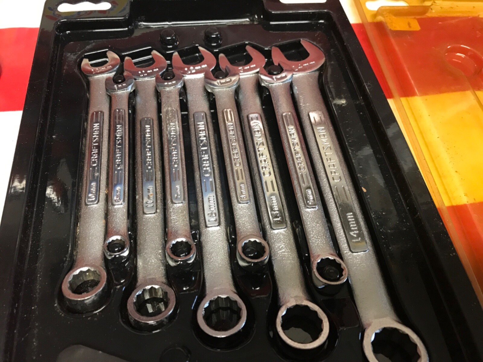 Craftsman tools Wrench set 9pc. Metric 6-14mm "VV" VINTAGE made in USA ...