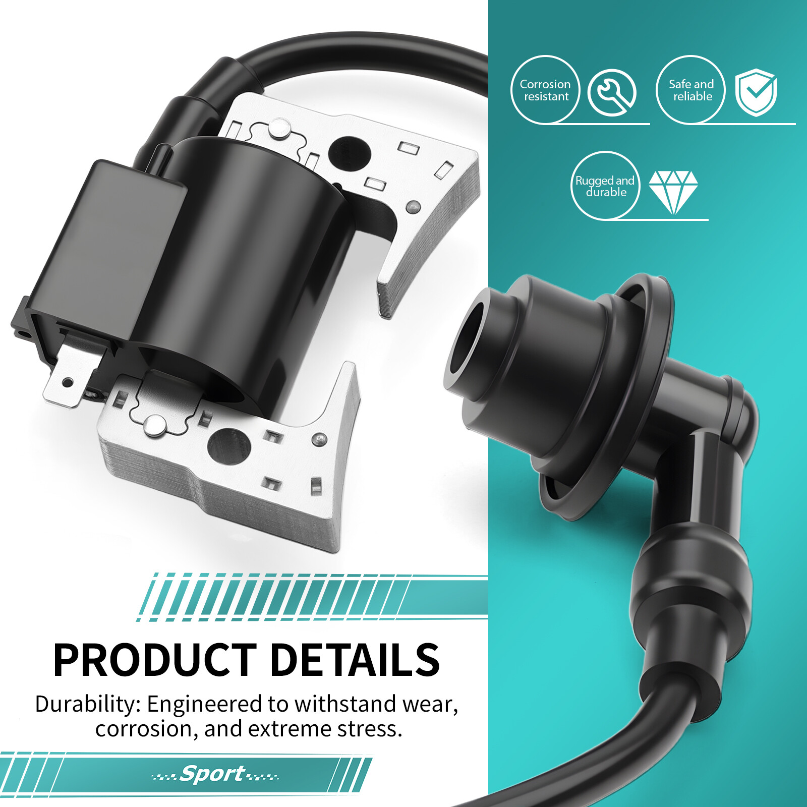 Ignition Coil Spark Plug Wire Cap for Yamaha G11 G16 G20 G21 G23 G22 ...