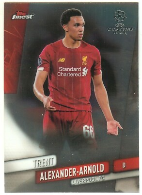 2019-20 Topps Finest UEFA Trent Alexander-Arnold Liverpool FC Card #63 ...