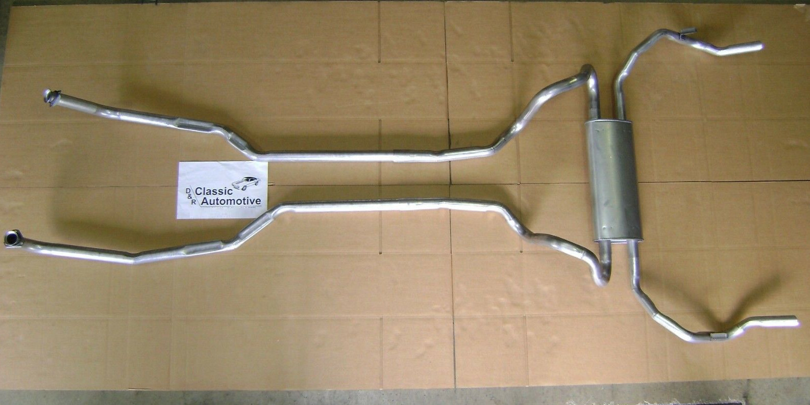 1970-1974 Chevrolet Camaro 70 71 72 73 74 Dual Exhaust System SB w ...