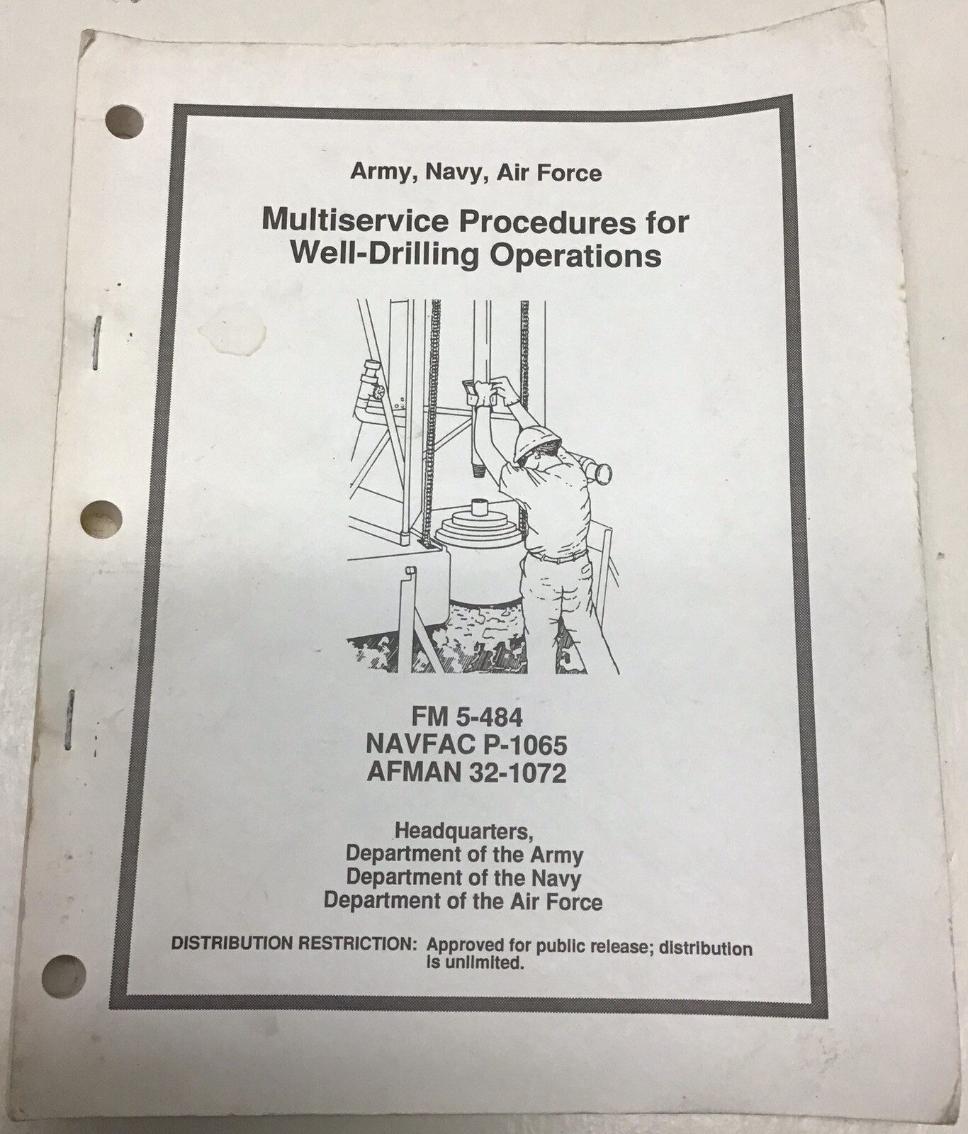 FM 5-484 Multiservice Procedures for Well Drilling Operations March 1994 | eBay