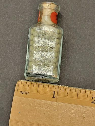 Antique Sultan Drug Co., Cactina Pillets unopened Bottle cork cotton ...