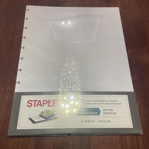 Staples ARC Customizable Notebook System Dotted Refill Paper 8.5 " 50 ...