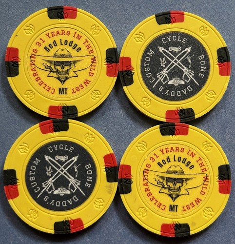 Bone Daddy Custom Cycles Devil's Tower Run Poker Chip NON Harley ...