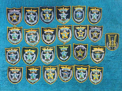 FLORIDA POLICE SHERIFF PATCH - LOT COLLECTION 25 PATCHES | eBay