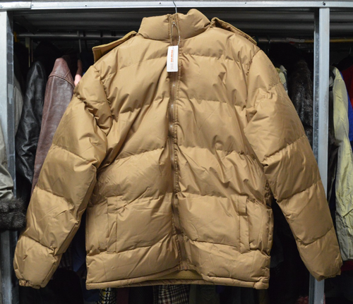 Operation Warm Puffer Jacket Tan Hooded Full Zip XXL Winter Coat | eBay