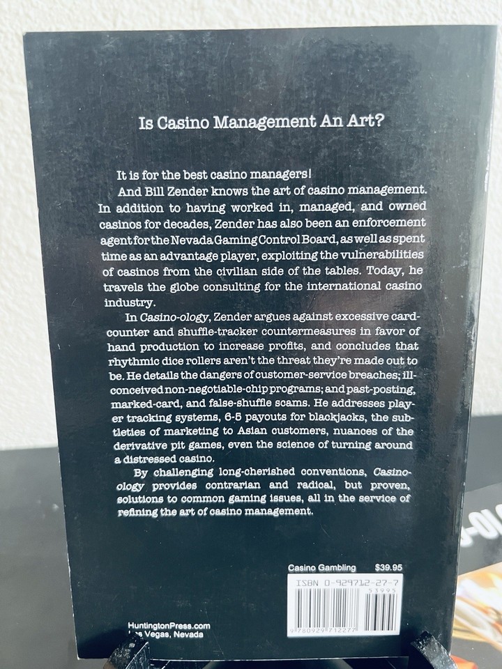 CASINO-OLOGY and CASINO-OLOGY 2 by Bill Zender Managing Casino Games SC ...