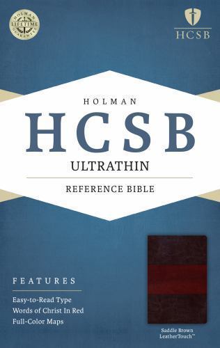 HCSB Ultrathin Reference Bible, Saddle Brown LeatherTouch by Holman ...