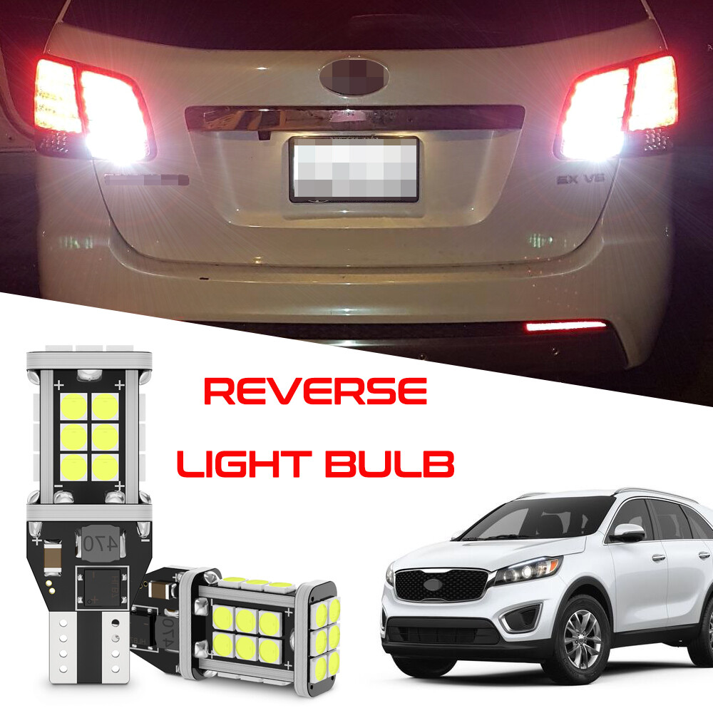 2x 6000K White 921 W16W LED Backup Reverse Light Bulbs for Kia Sorento ...