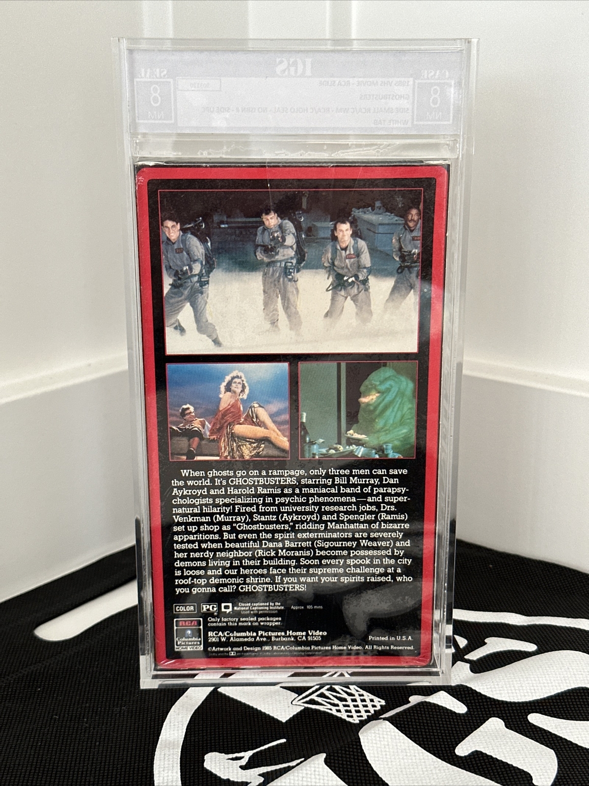 Ghostbusters VHS Sealed RCA 1985 Red Border IGS Graded 8/8 Near Mint ...