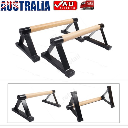 1 Pair Parallettes Set Push-up Parallel Bar Stretch Double Rod Stand ...