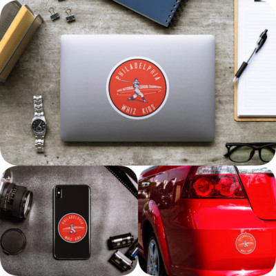 1950 Retro Style Philadelphia Phillies Whiz Kids Vinyl Sticker Auto ...