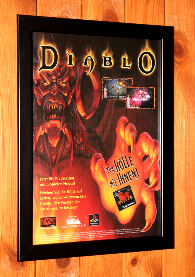 1998 Diablo Blizzard Vintage Small Poster / Vintage Ad Page Framed | eBay