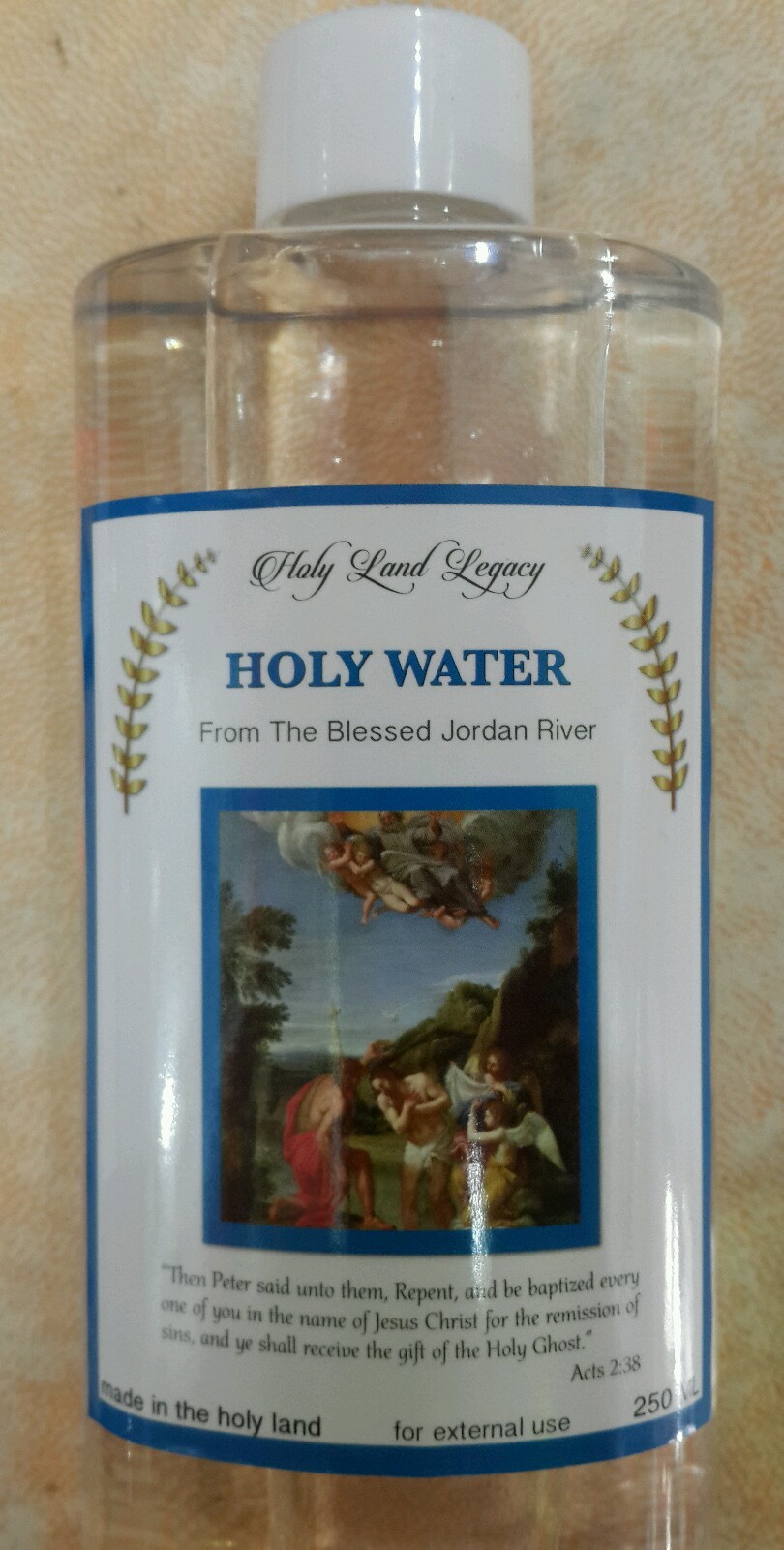 Holy Water from Jordan River 250 ml, Copper SprinkleR blessed bottel ...