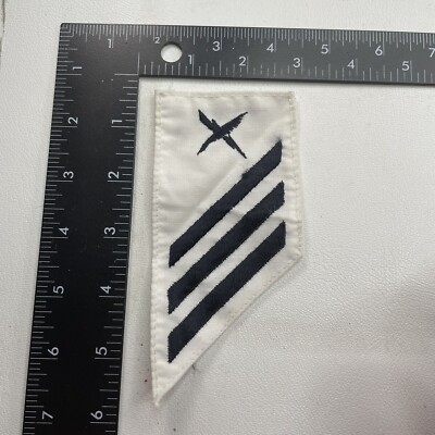 U.S. Navy 3 Stripe Rating Badge Patch 26TU | eBay