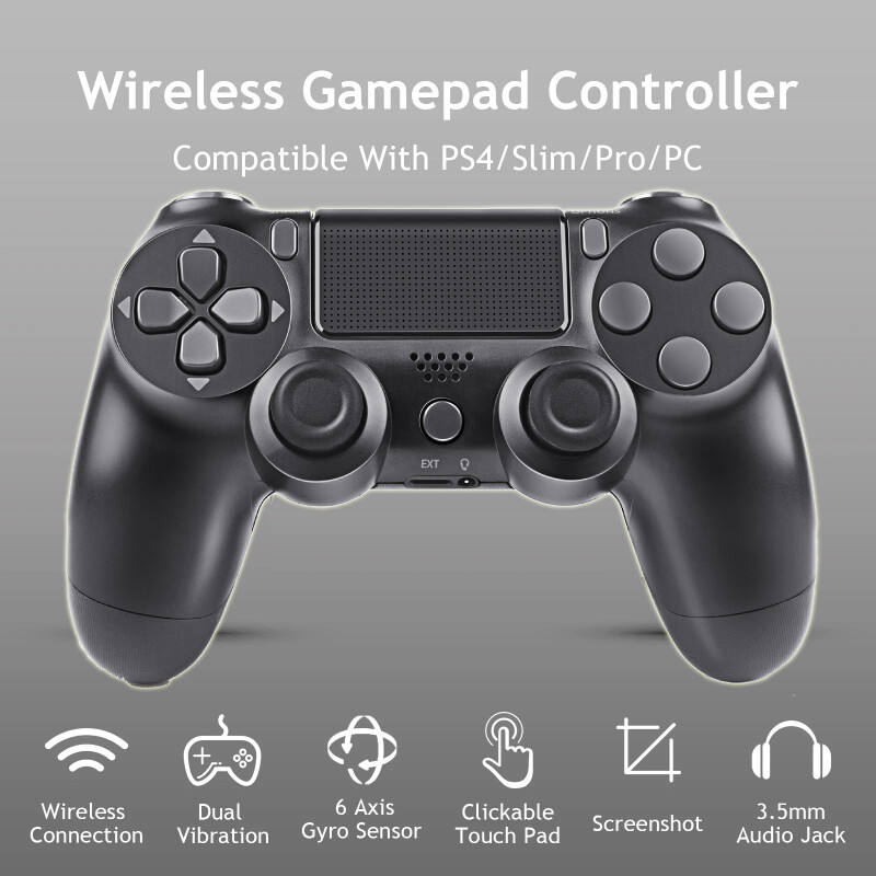 Wireless Controller Dual Shock Gamepad For PS4 Slim Playstation 4 Pro Joystick
