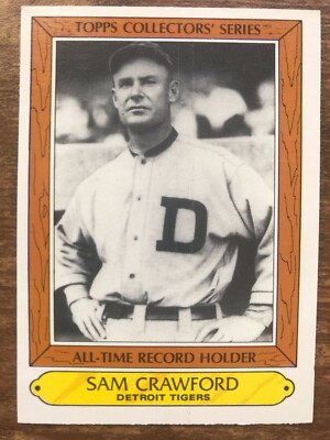 1985 Woolworth Baseball Card #9 Sam Crawford Detroit Tigers NM/MT-MT | eBay