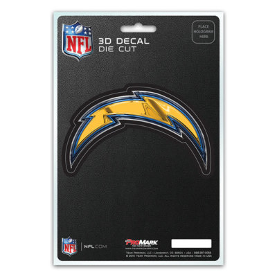 Official Licensed- NFL Los Angeles Chargers 3D Die Cut Decal Sticker ...