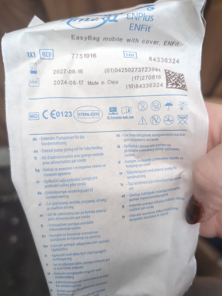 30x Amika easyBag mobile With Cover, ENfit Giving Set For Enteral ...