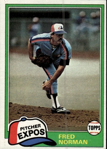 1981 Topps #497 Fred Norman Montreal Expos | eBay