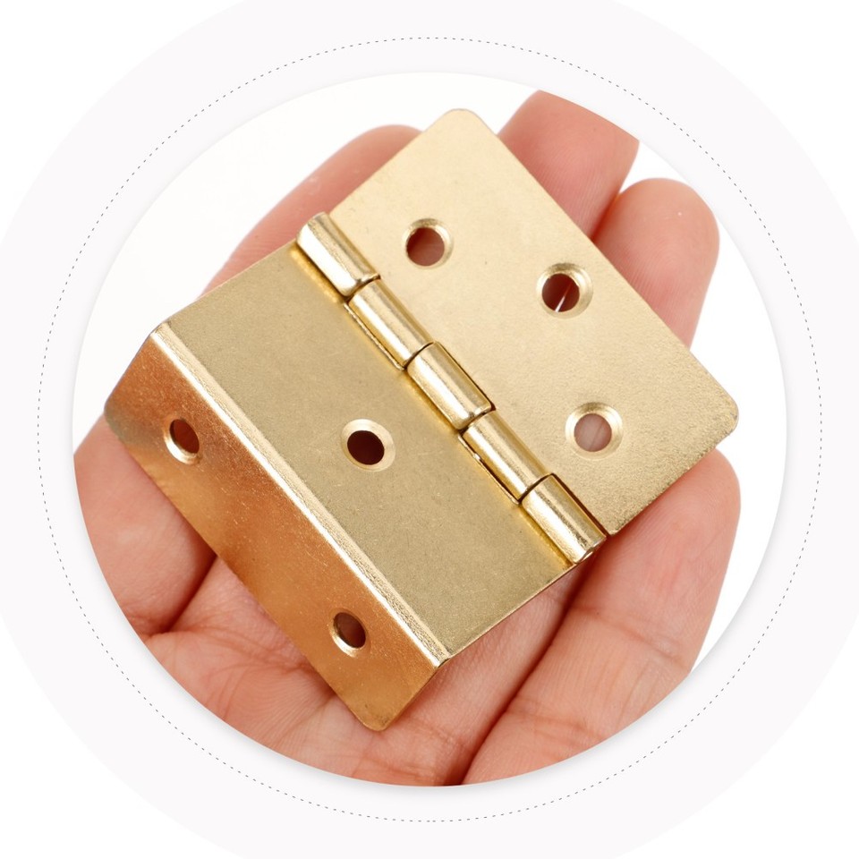10Pcs Vintage Hinges Three-Folding Hardware Hinge for Door Cabinet ...