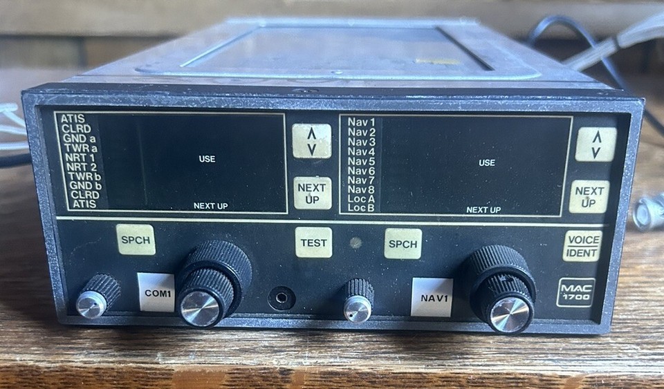 Mac Nav/Com 1700 Nav/Com 14v Slide In Replacement For KX-170b With Rack ...