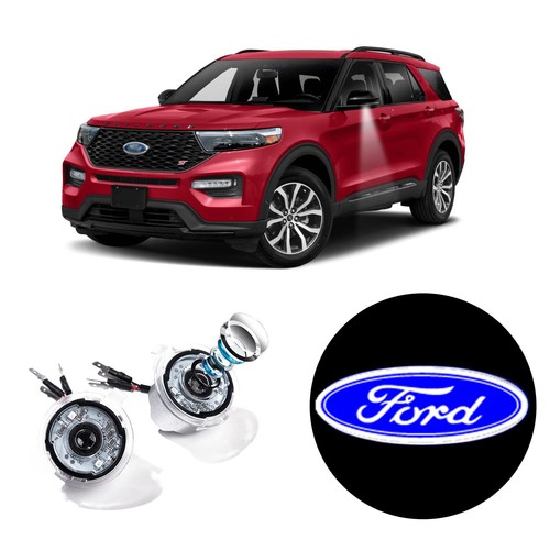 For Ford Explorer Raptor ST F150 LED Mirror Puddle Lights Projector ...