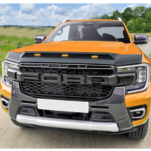for Ford Ranger T9 2023-2025 LED Light Bonnet Guard Protector Stone ...