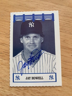 JAY HOWELL SIGNED 1992 NEW YORK YANKEES 1980’S WIZ SGA PROMO BASEBALL ...