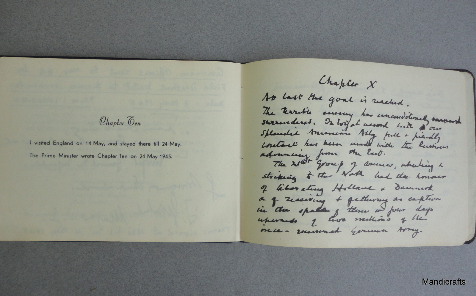 Book Ten Chapters 1942 -45 Montgomery Field Marshall UK Military Diary ...