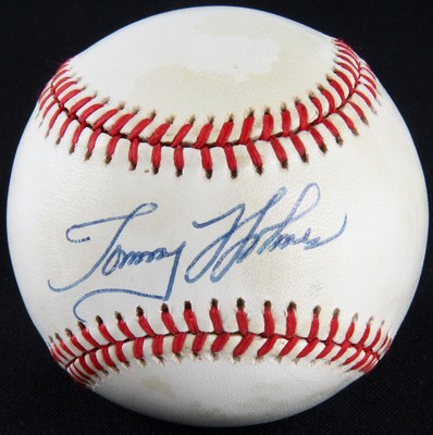 Tommy Holmes Signed ONL Baseball (Autograph Reference COA) 2× All-Star ...
