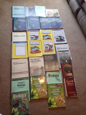 Abeka 10th Grade Curriculum Lot of 28 Teacher & Student Books Like New ...