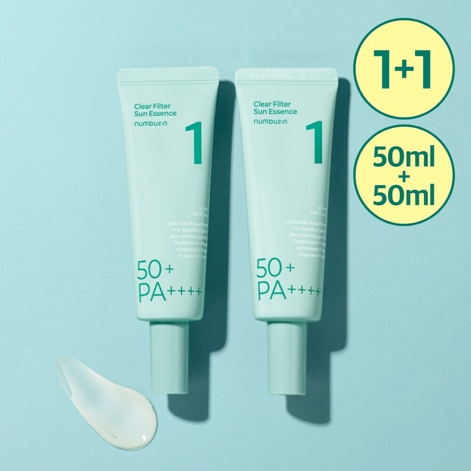 NUMBUZIN No.1 Clear Filter Sun Essence 1+1 SPF50+ PA++++ 50ml Sunscreen ...