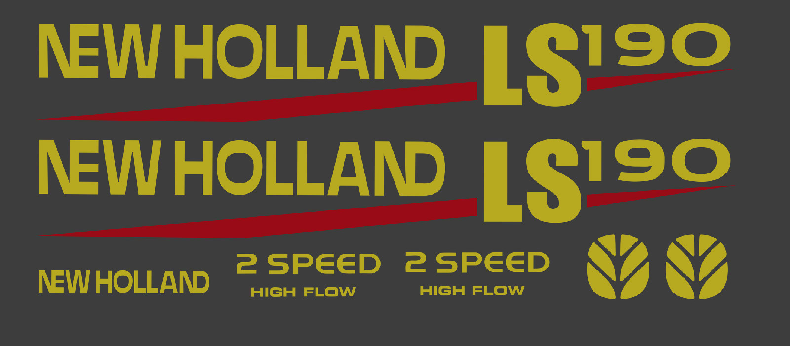 New Holland LS190 Skid Steer DECAL KIT for | Grelly USA
