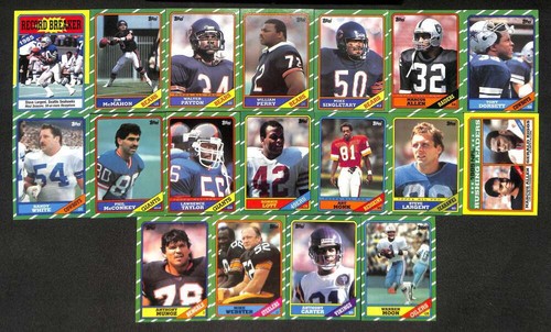 (18) 1986 Topps Football Star/HOF Lot EX/EX-MT Taylor/Payton GL1694 | eBay