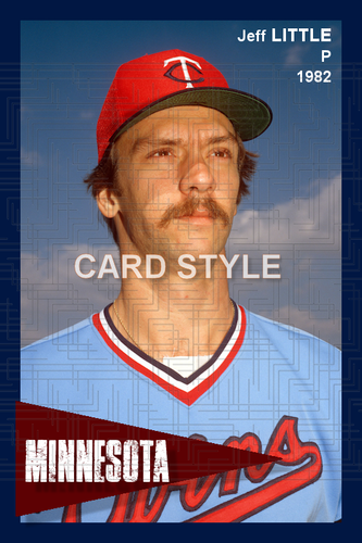 Jeff Little - 1982 Minnesota Twins - choose a size - full color print ...