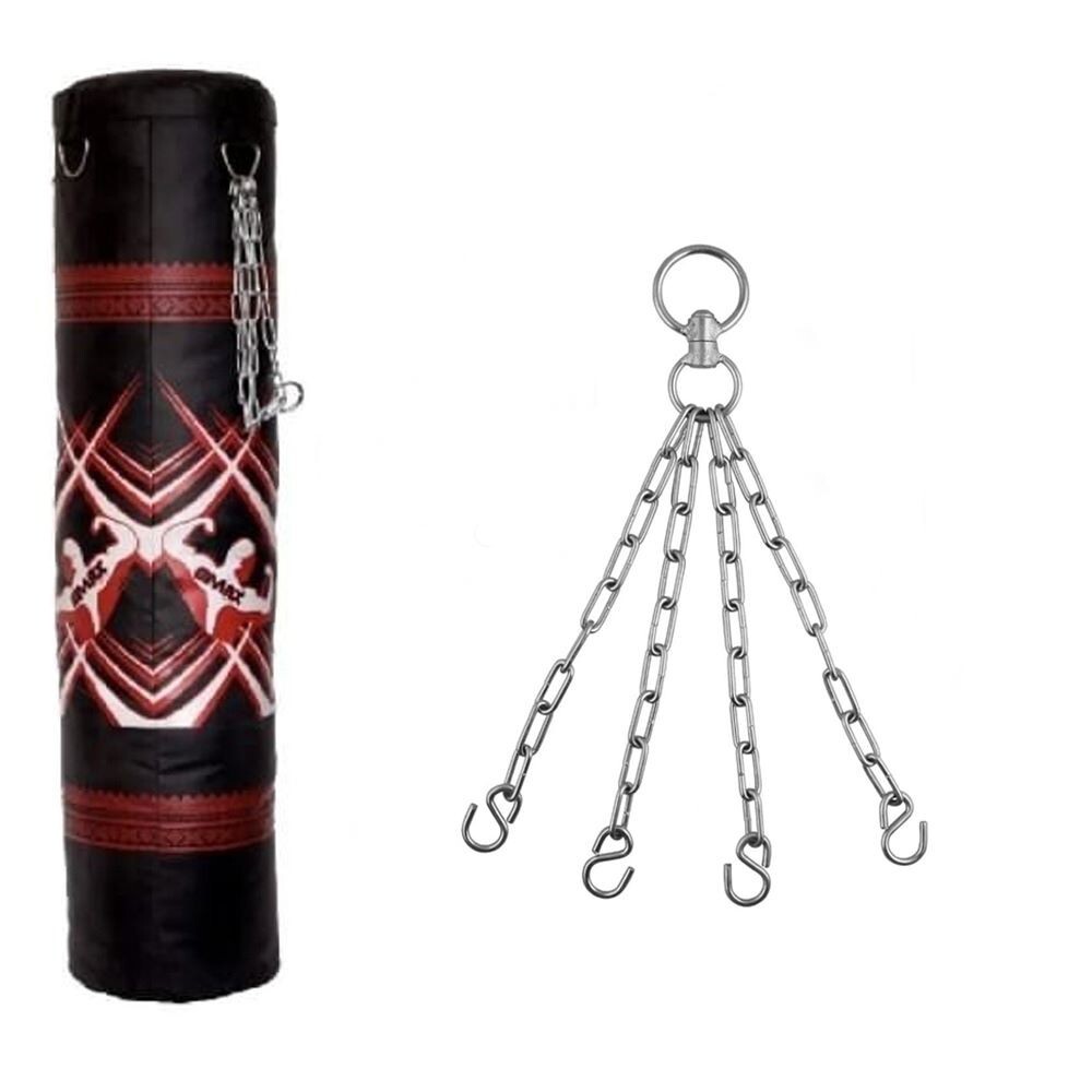 Bmax 3ft Heavy Punch Bag + Chain + Bracket Punchbag kick boxing set MMA ...