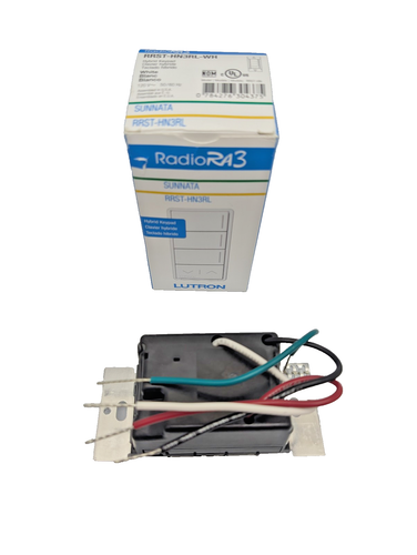 Lutron Sunnata RRST-HN3RL-WH White Radio RA2 RA3 Hybrid Keypad LED ...
