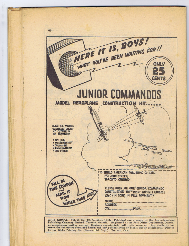 Whiz Comics V2 #10 Anglo-American Pub 1943 CANADIAN EDITION Dragon ...