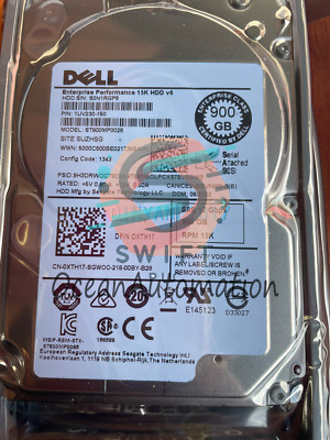 New 1PC Dell XTH17 0XTH17 900GB 15K 2.5" SAS 12Gbps HDD v6 ST900MP0026 ...
