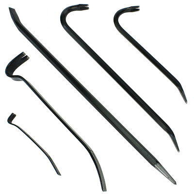 Crowbar Set Long Wrecking Crow Bar Rod Steel Flat Pry Large Nail Puller ...