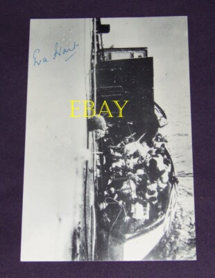 RMS Titanic signed EVA HART survivor postcard RARE maritime catastrophe ...